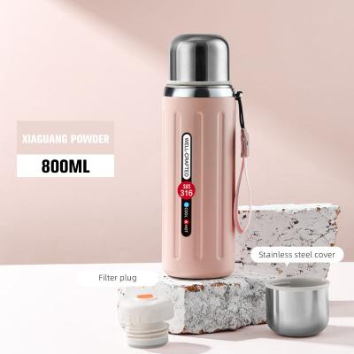 Cina Logo personalizzato 600ml 800ml Acciaio inossidabile Isolata bottiglia d'acqua con OEM / ODM accettabile in vendita