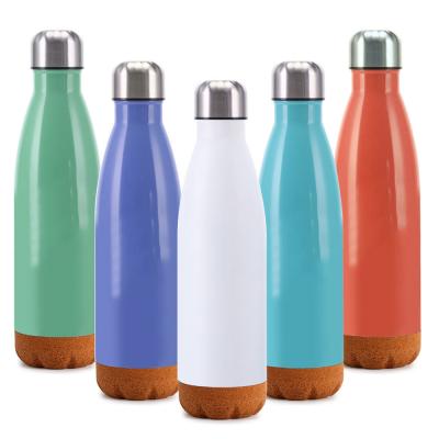 China Garrafa térmica de vácuo frasco de parede dupla com fundo de madeira design moderno best seller à venda