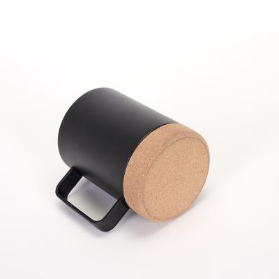 China Voorbeeld verstrekt 12 oz roestvrij staal sublimatie bier koffie tumbler met kurk bodem Te koop