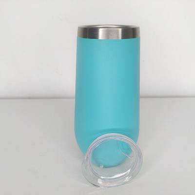 Cina Bottiglie a vuoto termoli 10 oz Champagne Tumbler con stampa del logo personalizzato in vendita
