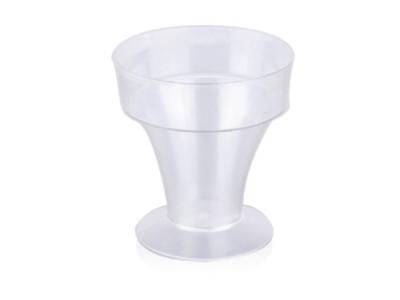China Customizable Disposable Transparent Plastic Dessert Cups Ice Cream Container for sale