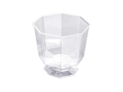 China Transparent PS Plastic Disposable Dessert Cups Containers 125ml for sale