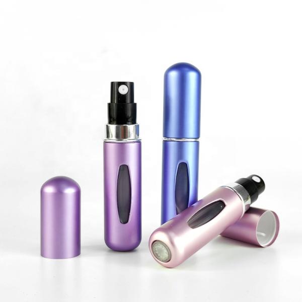 Quality Unisex Round Shape Fancy Mini Bottom Fill Refillable Aluminum Perfume Oil for sale