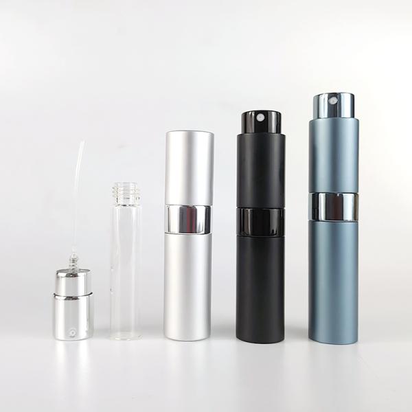 Quality Luxury Black Cylinder Men Perfume Sample Bottle Packaging 5Ml 8Ml 10Ml 15Ml 30Ml for sale
