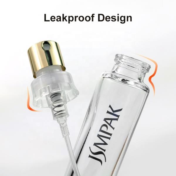 Quality Custom Made Small Clear Crimp Neck Round 10ml Thick Bottom Empty Glass Perfume for sale