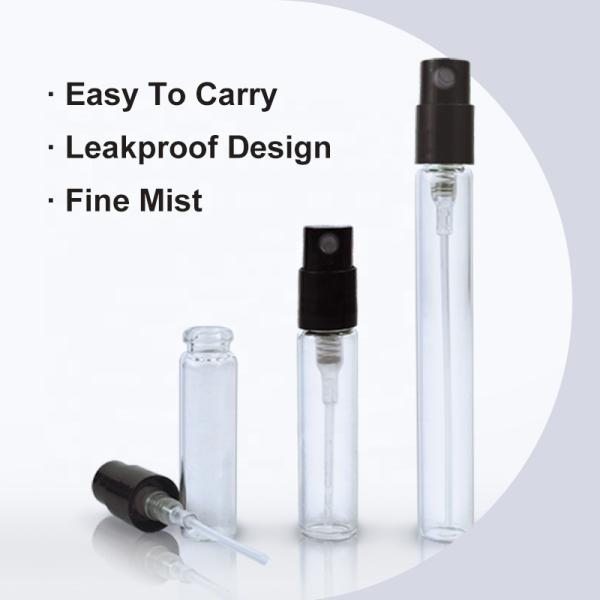 Quality Custom Slim Attar Display 2ml 3ml 5ml 10ml Parfum Sample Atomizer Glass Perfume for sale