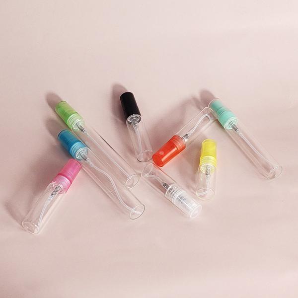Quality Small 2ml 3ml Gift Glass Perfume Sample Tester Bottle Perfume Spray Glass Vial Bottle for sale