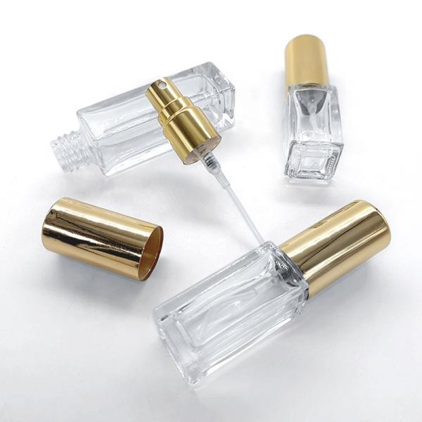 Quality Eco-Friendly Rectangular 10ml Empty Pump Sprayer Cologne Sample Atomizer Glass for sale