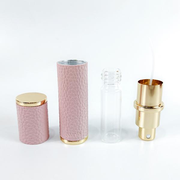 Quality Custom Luxury 10ml 15ml Cosmetic Cologne Packaging Travel Case Leather Perfume for sale