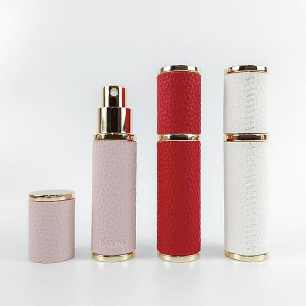 Quality Custom Luxury Travel Case Fragrance Atomizer Packaging 5ml 10ml 15ml Leather for sale
