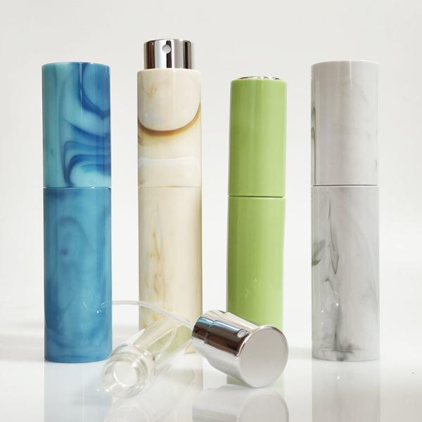 Quality 8ml 10ml 20ml Empty Refillable Travel Private Label Marble Plastic Packaging for for sale