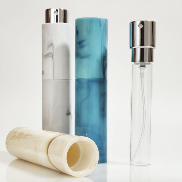 Quality 8ml 10ml 20ml Empty Refillable Travel Private Label Marble Plastic Packaging for for sale