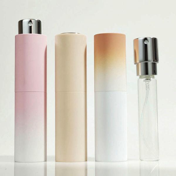 Quality 8ml 10ml 20ml Empty Black White Plastic Personalized Refill Perfume Atomizer for sale