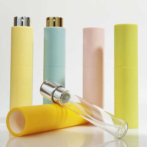 Quality 8ml 10ml 20ml Empty Black White Plastic Personalized Refill Perfume Atomizer for sale