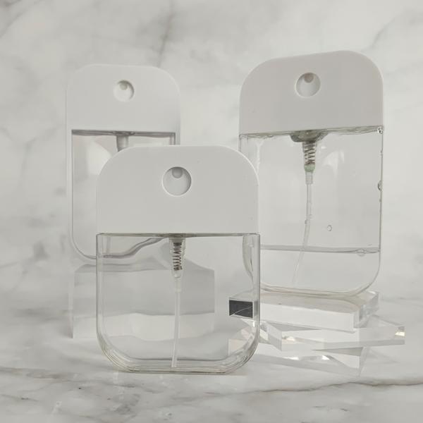 Quality Popular New Design 38ml 45ml 50ml Credit Card Flat Type Empty Plastic Refillable for sale