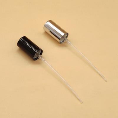 China Custom Color 12 18 20 410 415 Screw Fine Mist Nozzle Perfume Pump Sprayer With Full Cover Lid for Glass Bottles for sale