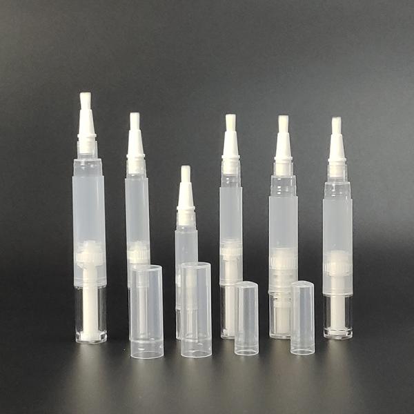 Quality 2ml 2.5ml 4ml 6ml Plastic Empty Custom Logo Nail Cuticle Oil Packaging Twist Pen With Brush Applicator for sale