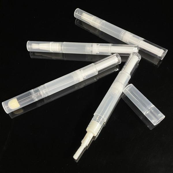 Quality 2ml 4ml Empty Cosmetic Tube Clear Empty Lip Gloss Tube Pen With Brush Applicator for sale