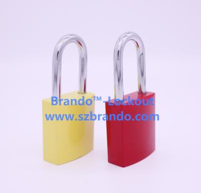 China BO-G62 Aluminum lock body stainless steel shackle color padlock for sale