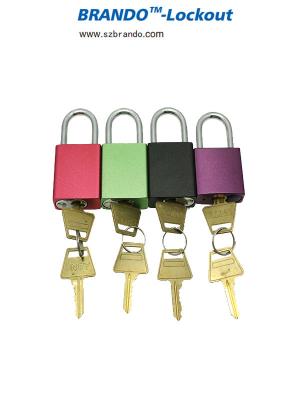 China BO-G63 33mm nolmal stainless shackle aluminum body and colorful oxide caoding for sale