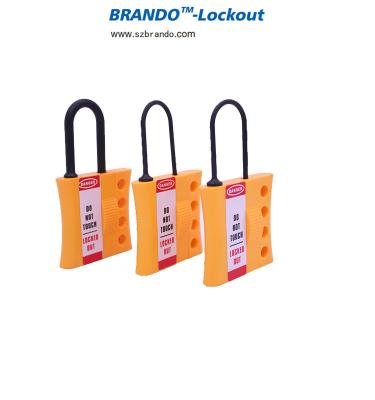 China BO-K44 BO-K45 yellow non-conductive nylon HASP, Safety HASP lockout for sale