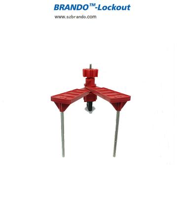 China BO-F32 Industrial-grade steel & nylon two Arms Universal Valve Lockout for sale