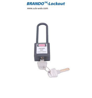 China BO-G22 Colourful padlocks  Long Shackle 76mm Nylon Material Padlocks for Industrial for sale