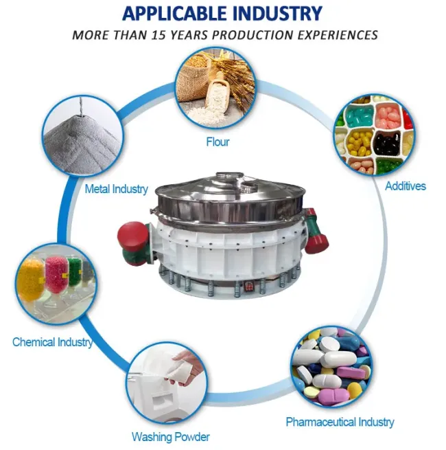 Direct Discharge Industrial Vibrating Screen for Wheat Flour