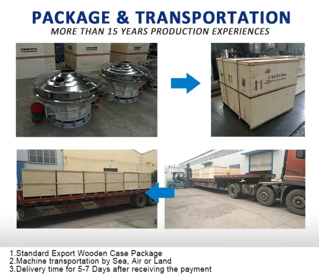Direct Discharge Industrial Vibrating Screen for Wheat Flour