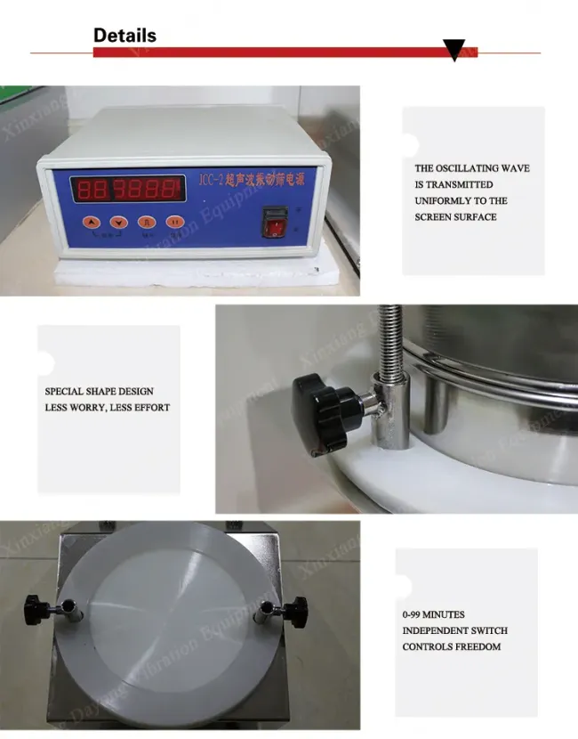 200mm 300mm 400mm High Frequency Standard Test Lab Sieve Shaker Laboratory
