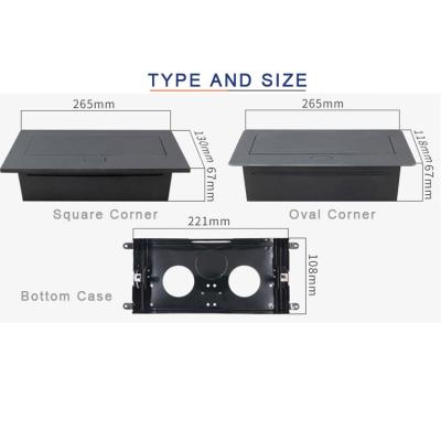 China Multi-Functional Power Socket for Office Desk Zinc Alloy Hidden Pop-Up Table Outlet EU Plug Compatible US/AU for sale