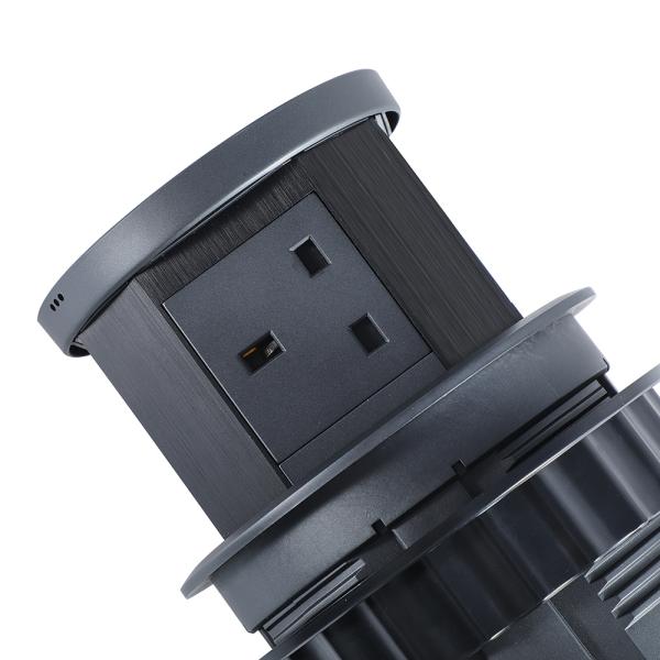 Quality 18W Wireless Charger Pneumatic Lifting Socket UK Power Hidden Outlet Kitchen for sale
