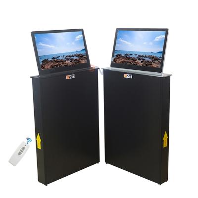 China Conference System ultra Thin Hidden Motorized Computer Monitor Lift With FHD Monitor for sale