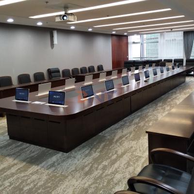China BNT 17.3" Retractable Touch Screen Hidden in Meeting Table Flip up Lcd Monitor Lift/conference Table Pop up Lcd Monitor Lift for sale