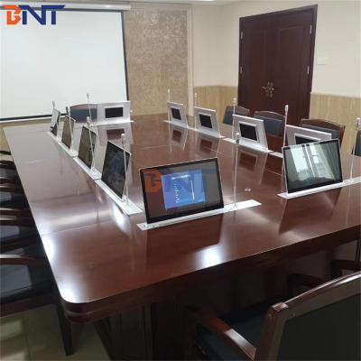 China BNT 17 3 Retractable Touch Screen Hidden in Meeting Table Motorized Monitor Lift for sale