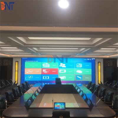 China BNT 17 3 Retractable Touch Screen Hidden in Meeting Table Flip up LCD Monitor Lift for sale