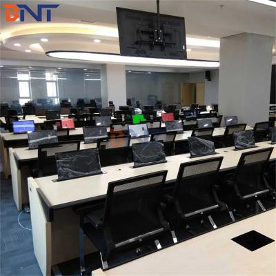 China BNT 17 3 Retractable Touch Screen Hidden in Meeting Table Flip up LCD Monitor Lift for sale