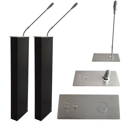 Quality Conference System Independent Goose-type Motorized Pop up Microphone Lift Meeting Room Audio Conference System Microphone Lift for sale