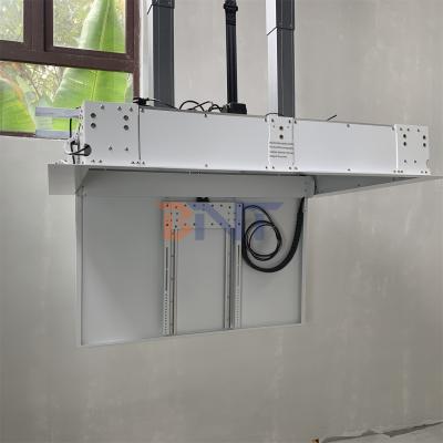 China 65-Inch Motorized TV Lift Stand with Remote Control Ceiling Flip Down TV Bracket for sale