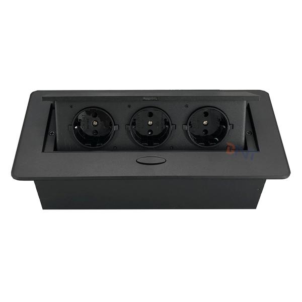 Quality Melloni Pop-Up Tabletop Socket 3 AC Outlets Retractable Hidden Recessed Power for sale