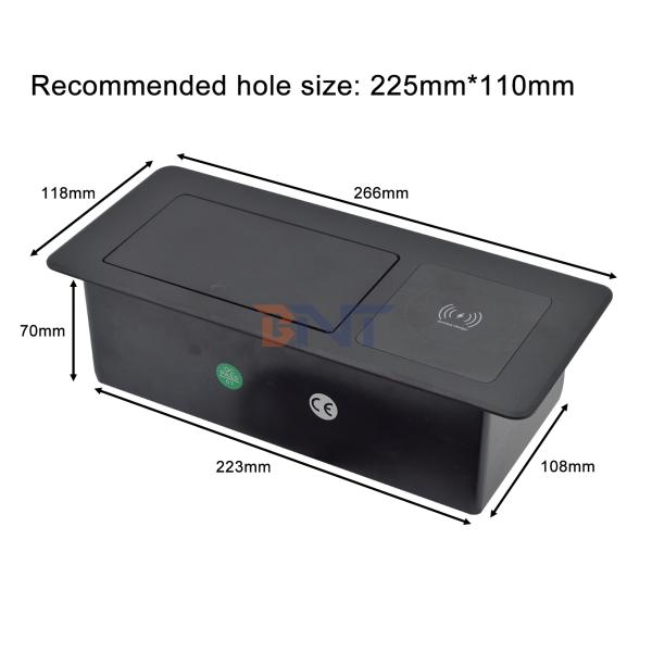 Quality Desktop Tabletop Power Outlet Hidden Charging Sockets Multi-Connection Pop-Up for sale