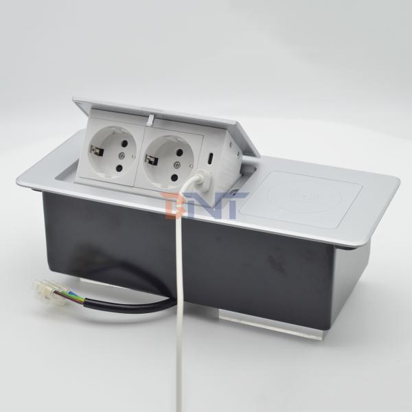 Quality Wireless Charging Desktop Table Pop-up Power Socket Multi-Connection Box for sale