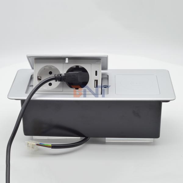 Quality Wireless Charging Desktop Table Pop-up Power Socket Multi-Connection Box for sale