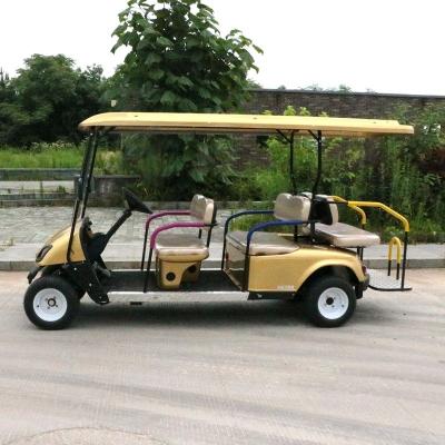 China 6 Persons 4000w Electric Golf Carts 6V 180AH X 8 Maintenance Free Off Road Golf Carts for sale