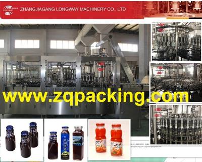 China Automtic Glass Bottle Juice Filling Machine and Capping Machine for sale