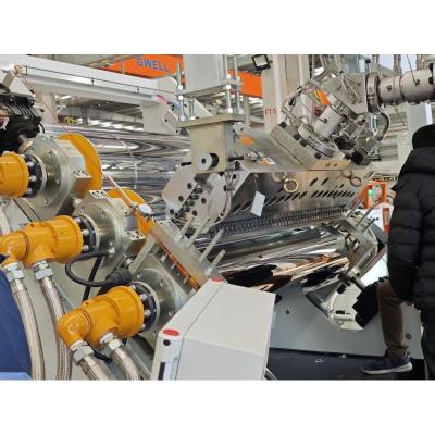 China 6 H harden UV coating Laminated PMMA Decoration Sheet Machine ----UV Anti-scartch Layer Coating Acrylic Cabinet Door Panel Decorative Sheet Production Line for sale