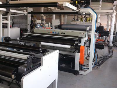 China EVA Solar Film Production Line with 300-700kg/h Output and 1100-2600mm Width Featuring PLC Automatic Control for sale