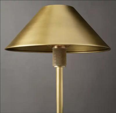 China E26 / Candelabra Hardwired Rechargeable Brass Table Lamp Brass LED Desk Lamp for sale