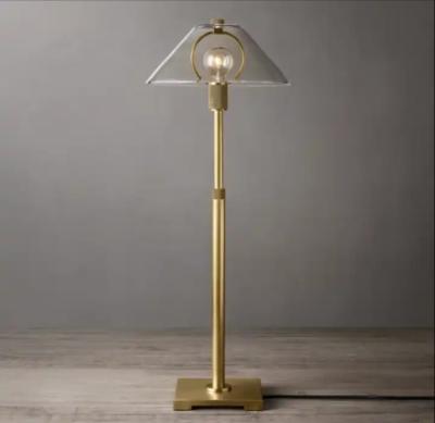 China E26 / Candelabra Hardwired Rechargeable Brass Table Lamp Brass LED Desk Lamp for sale