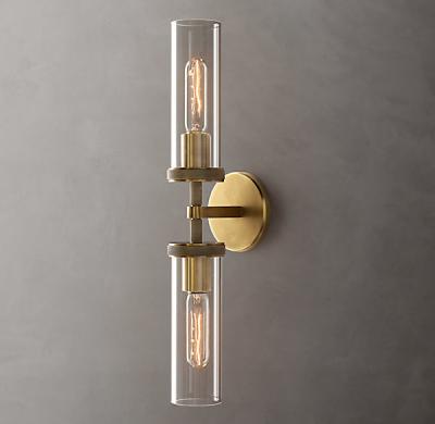 Cina Illuminatori per pareti con finitura in ottone per spazi sofisticati in vendita